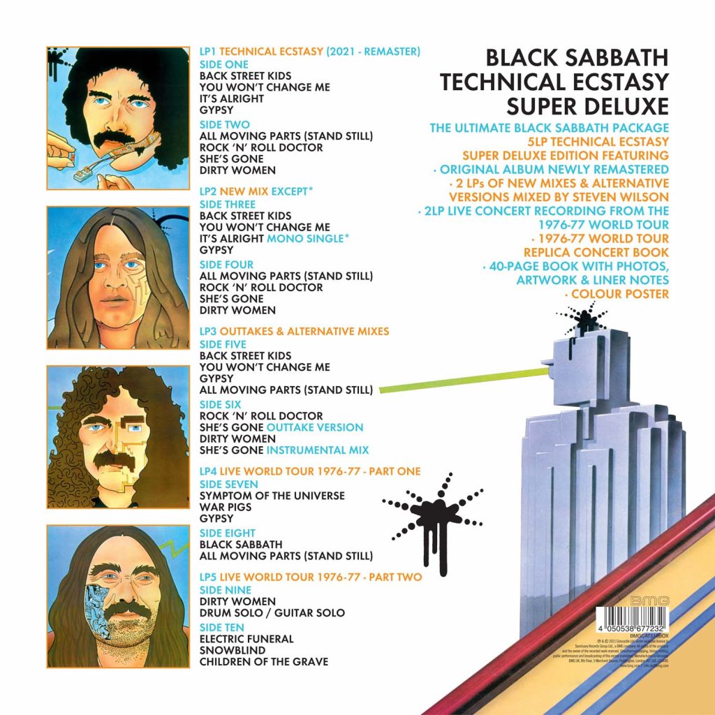 Technical Ecstasy Super Deluxe Details – Black Sabbath Online